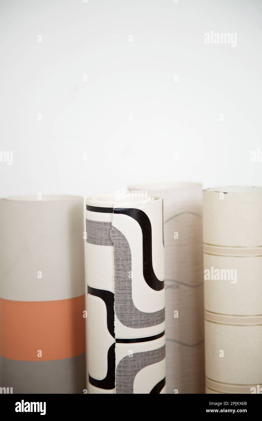 Wallpaper sample rolls hi-res stock photography and images - Alamy