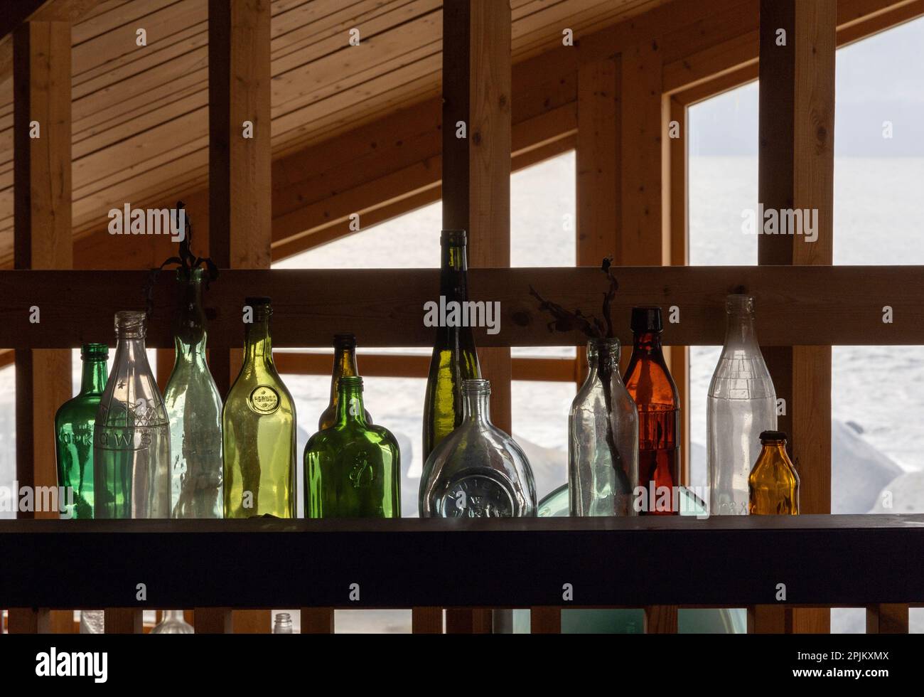Norway, Lofoten Islands, Vareid. Glasshytta where glass is blown Stock ...