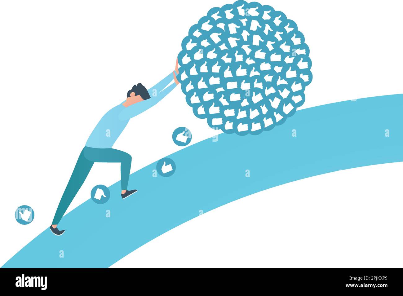 Man in blu Stock Vector Images - Alamy