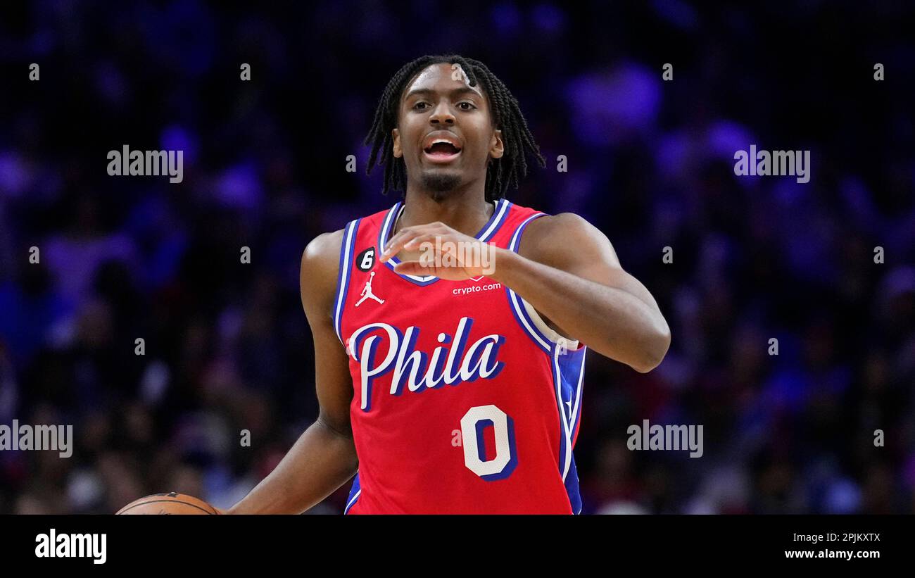 Philadelphia 76ers' Tyrese Maxey plays during NBA basketball game ... Philadelphia 76ers' Tyrese Maxey plays during NBA basketball game ...