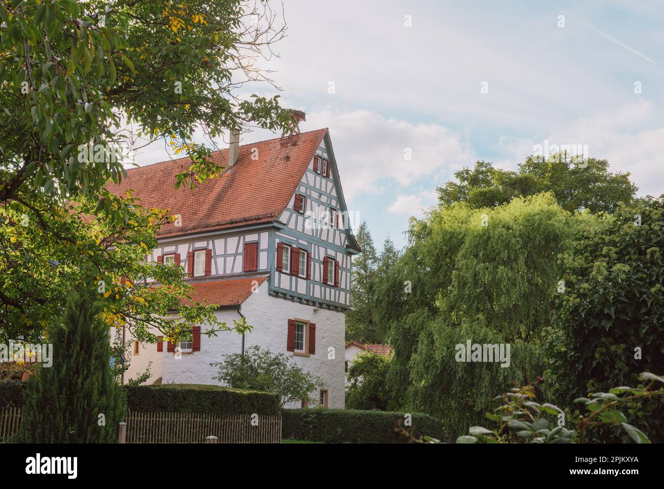 Traditional House With Beautiful Exterior Facade Decor In Germany ...