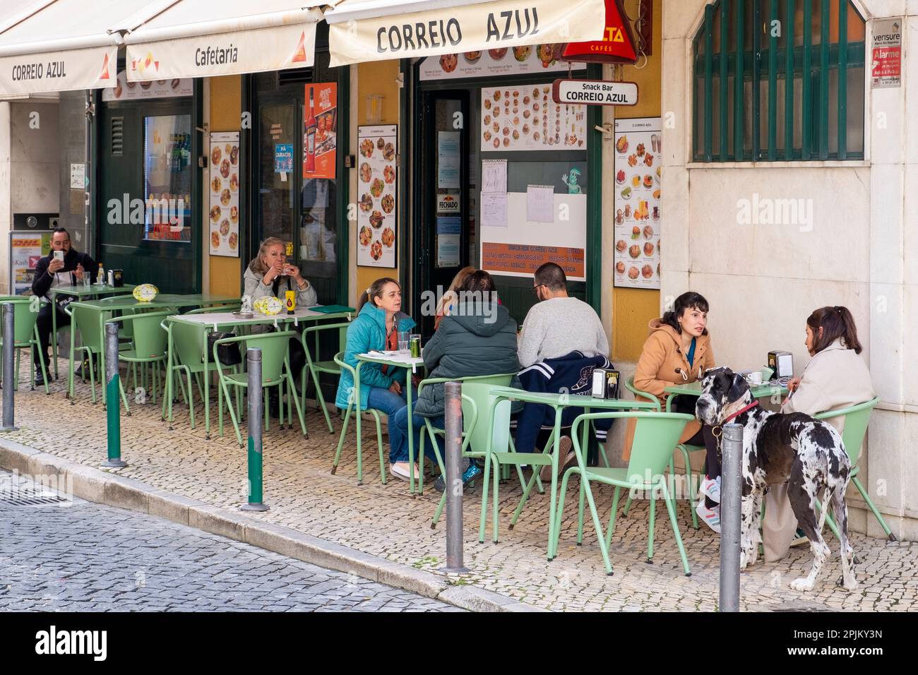 Lisbon, Portugal. Typical Portuguese cafe in Lisbon. (Editorial Use ...