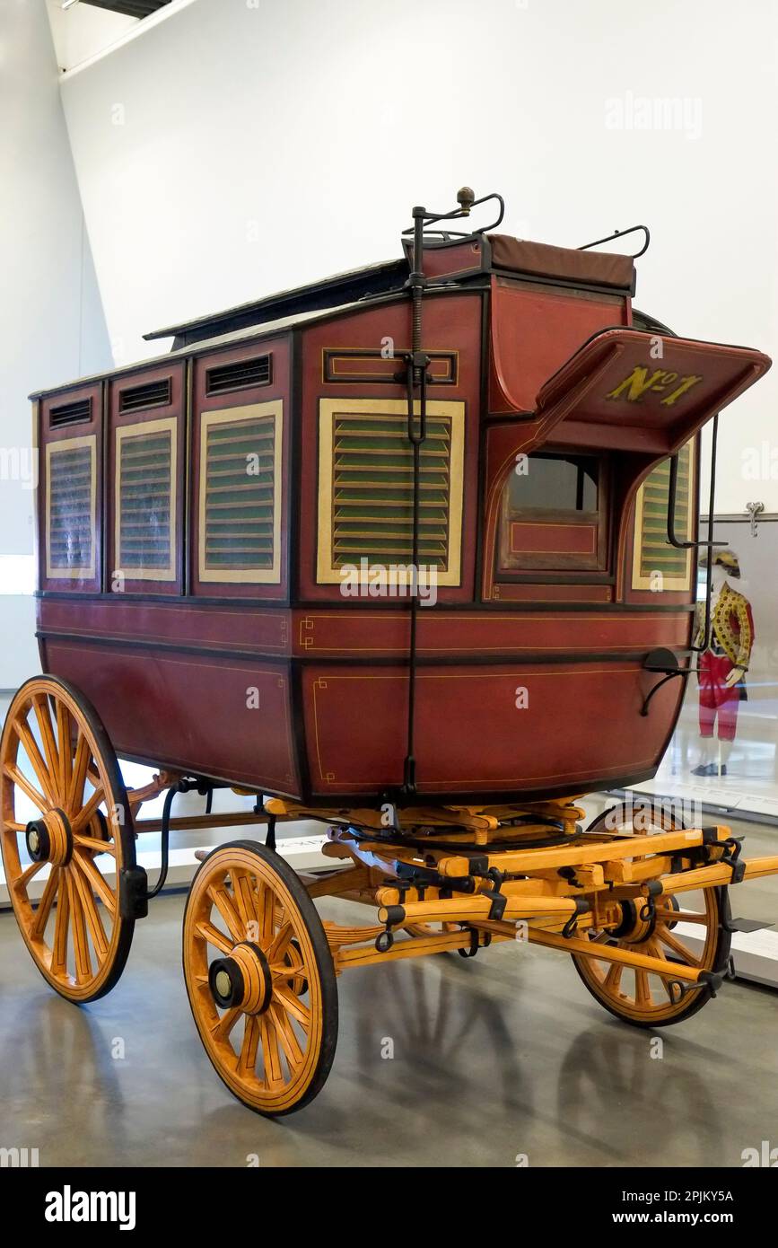 Lisbon, Portugal. Antique Royal coaches used by the monarchy in Lisbon ...