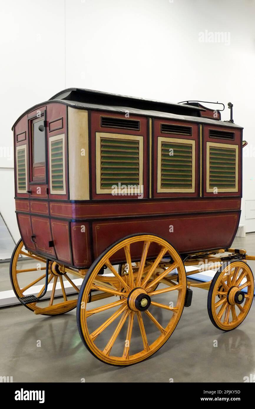 Lisbon, Portugal. Antique Royal coaches used by the monarchy in Lisbon ...