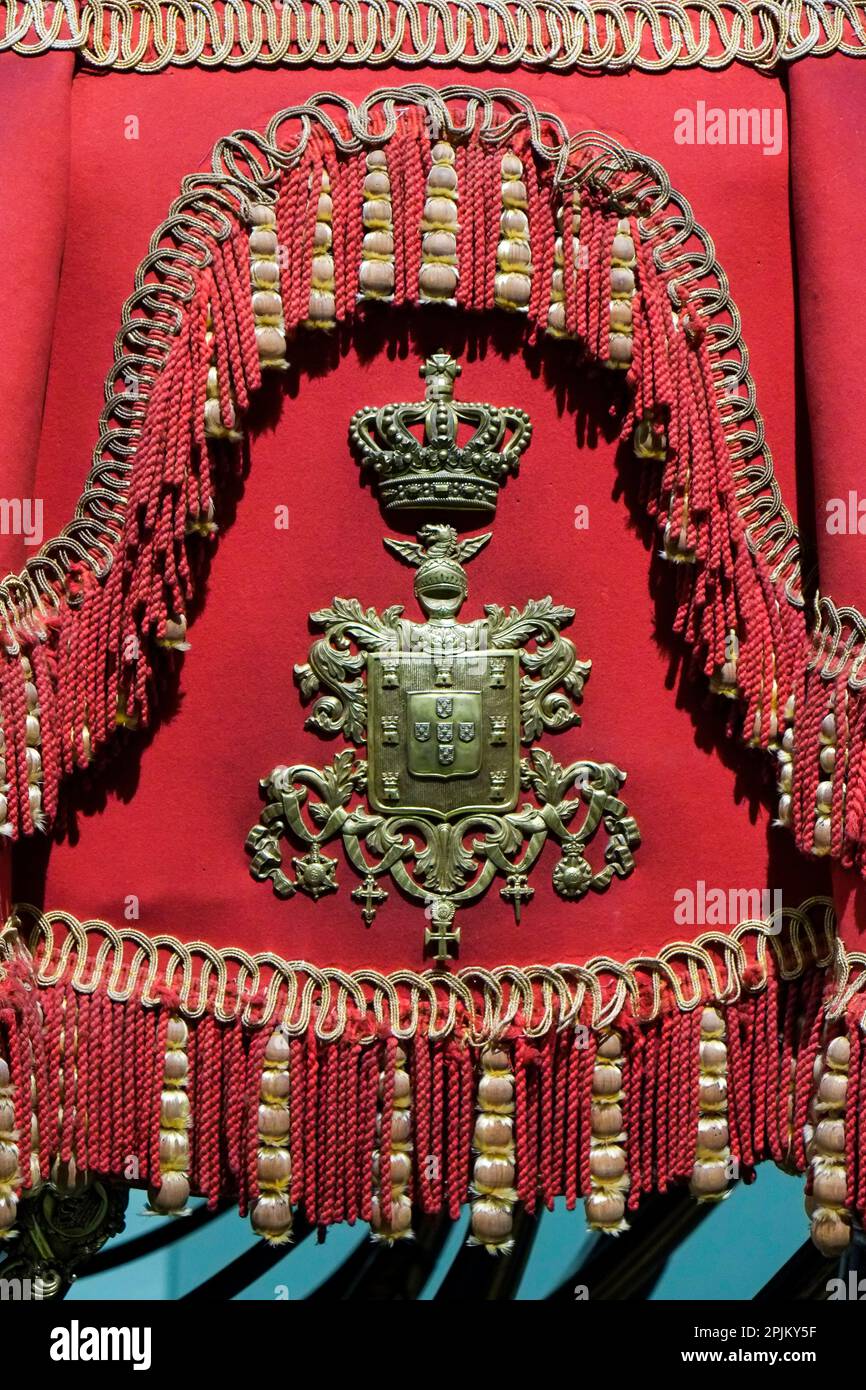 Lisbon, Portugal. Antique Royal coaches used by the monarchy in Lisbon ...
