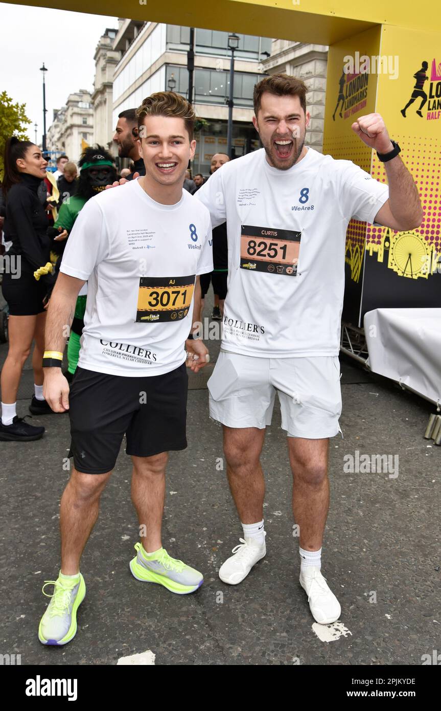 AJ Pritchard & Curtis Pritchard at the Start of the 2023 London ...