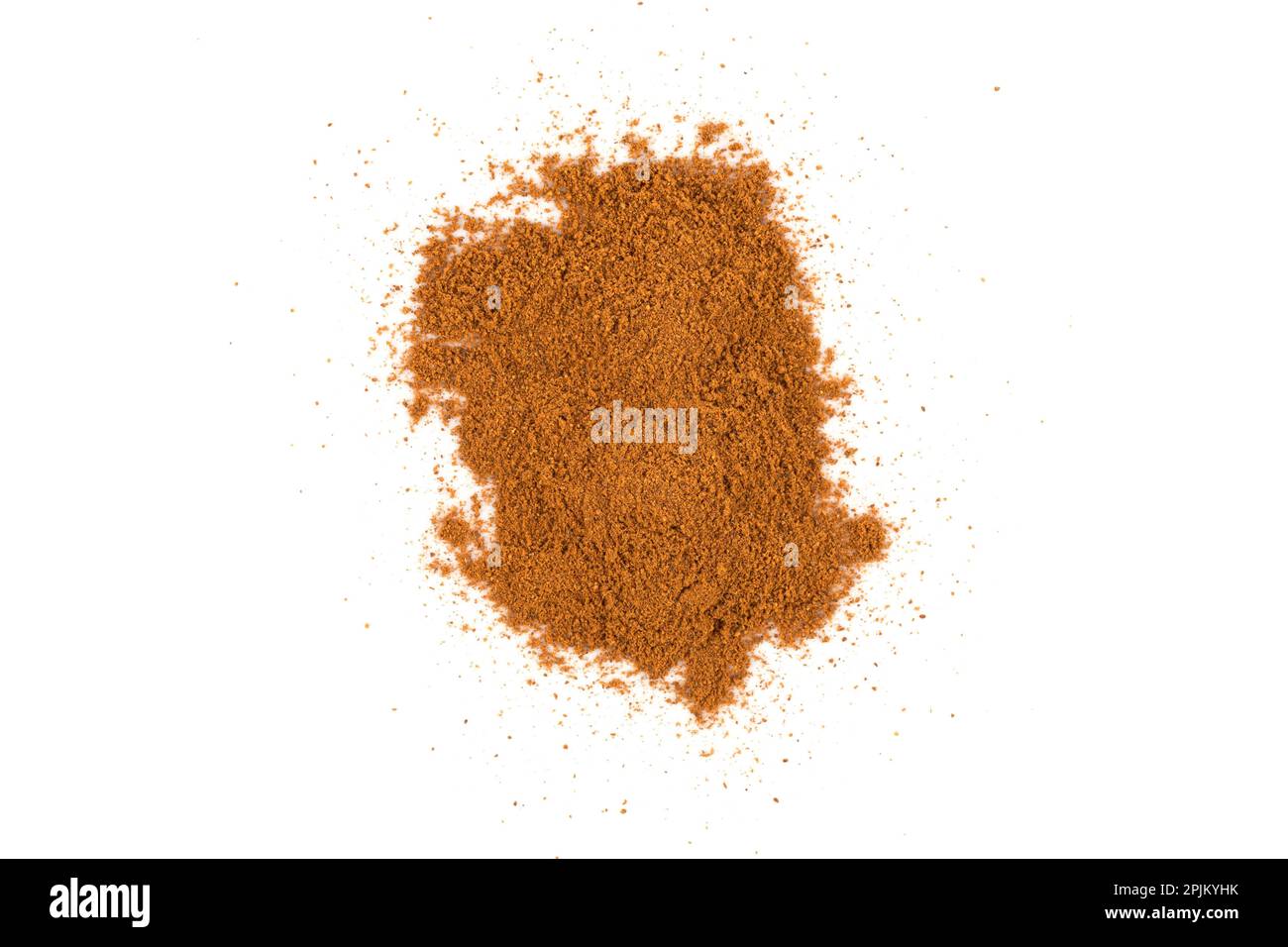 cinnamon powder isolated on a white background Stock Photo - Alamy