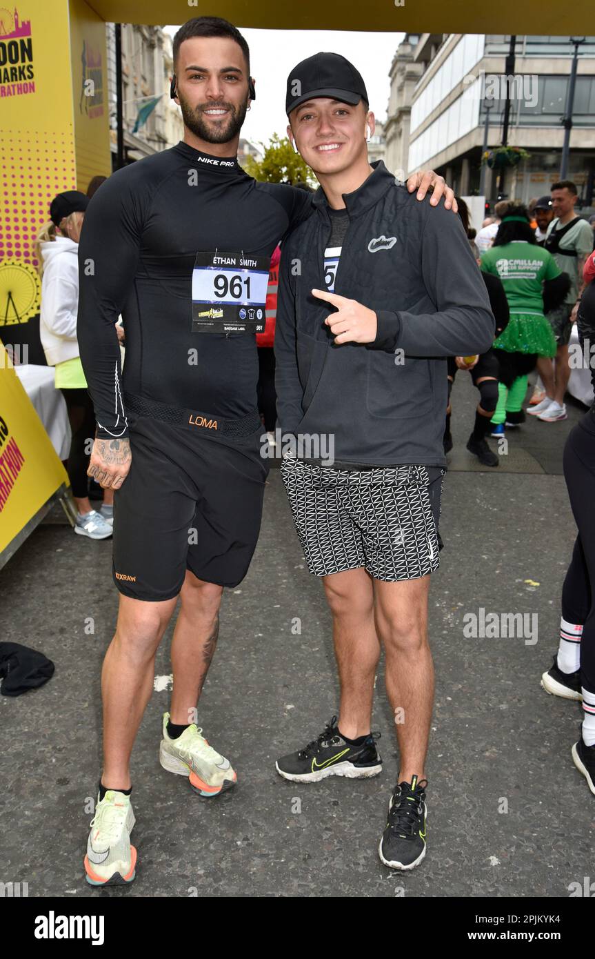 Ethan Smith at the Start of the 2023 London Landmarks Half Marathon in ...