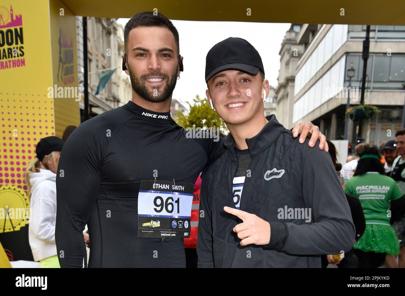 Ethan Smith at the Start of the 2023 London Landmarks Half Marathon in ...