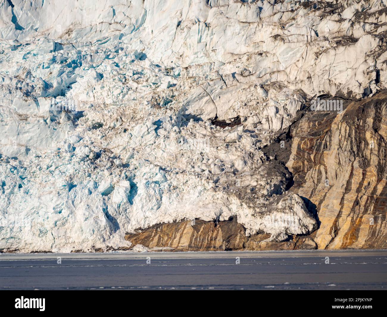 Melting Karale glacier in the Sermiligaaq Fjord, Ammassalik, Danish ...
