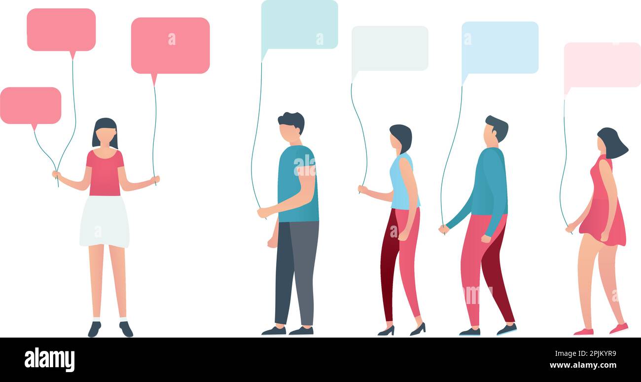 Followers young women Stock Vector Images - Alamy