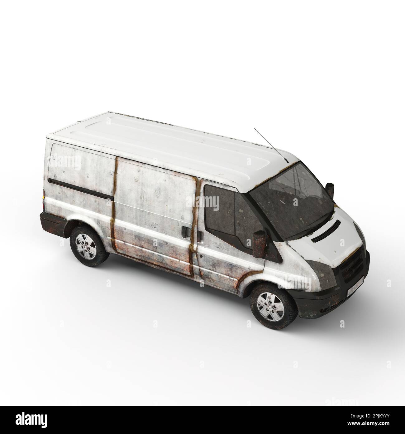 Small white van hi-res stock photography and images - Alamy