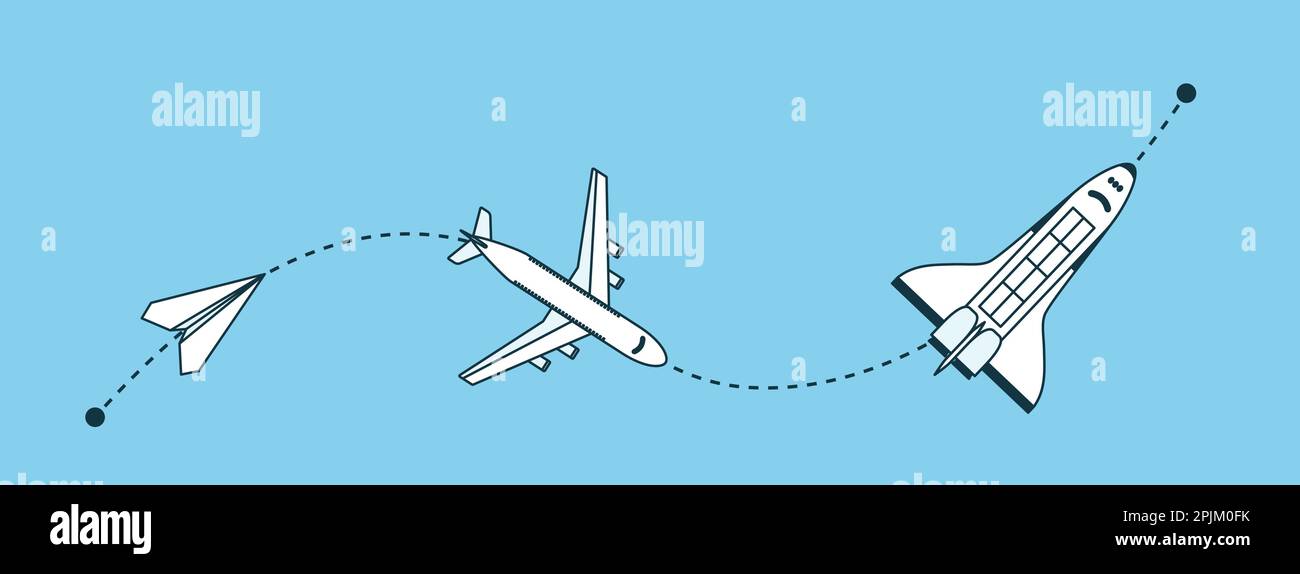 Growth, advancement, improvement design concept. Pathway towards goal ...