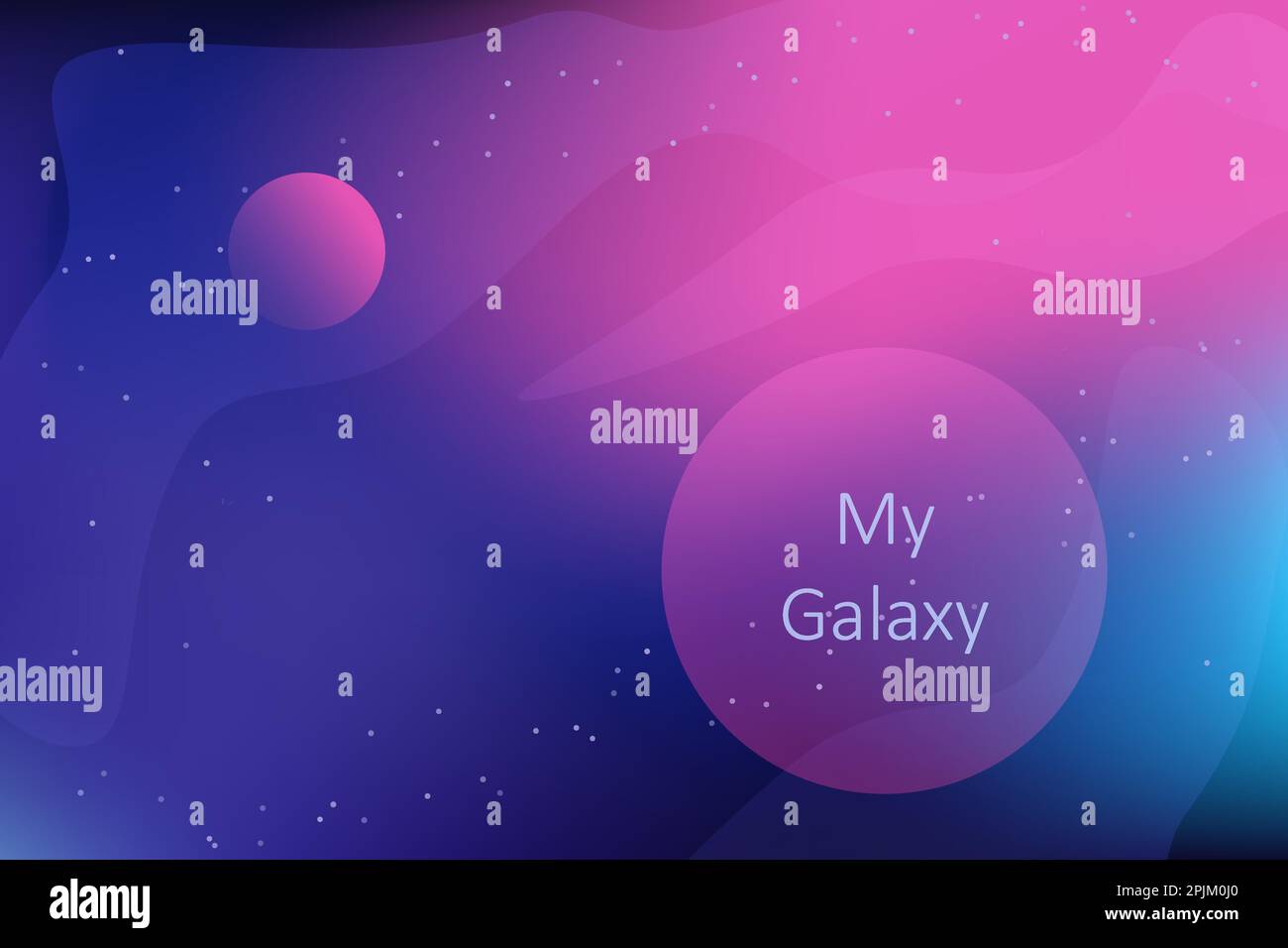 Space planet background with fantastic galaxy and planets. Text - my ...
