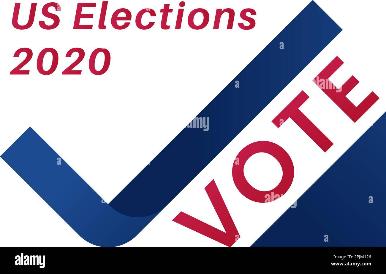 US Elections 2020 check mark sign. American presidental election 2020 ...