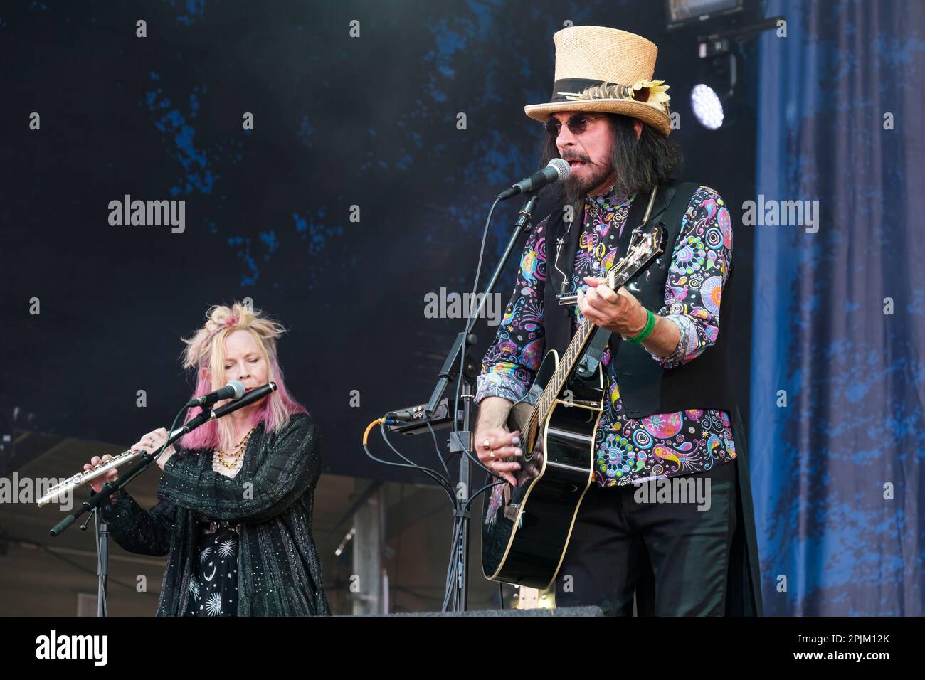 Tink Lloyd, Joziah Longo of The Slambovian Circus of Dreams performs at ...