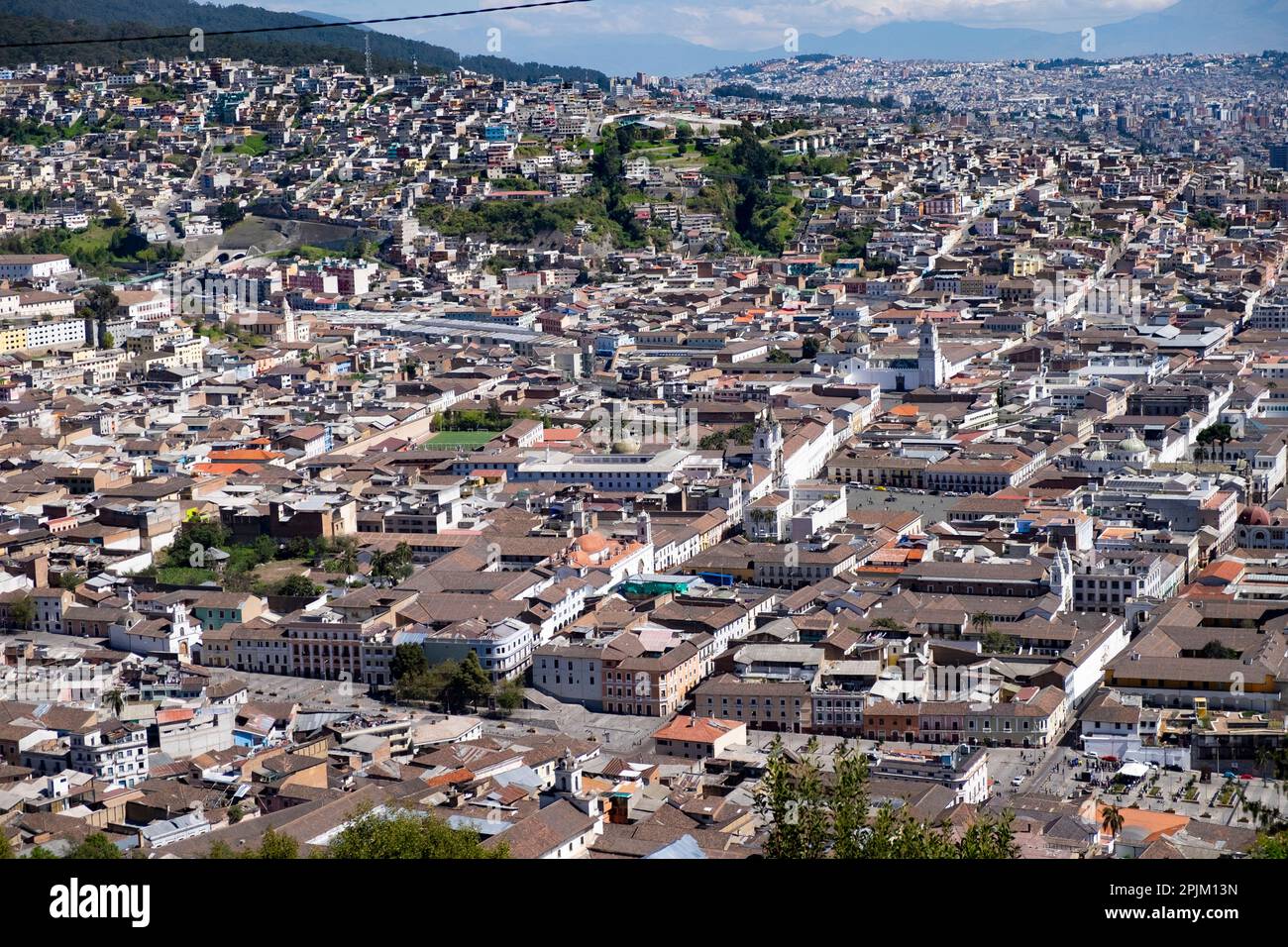 Overview of the city of Quito, Ecuador Stock Photo - Alamy
