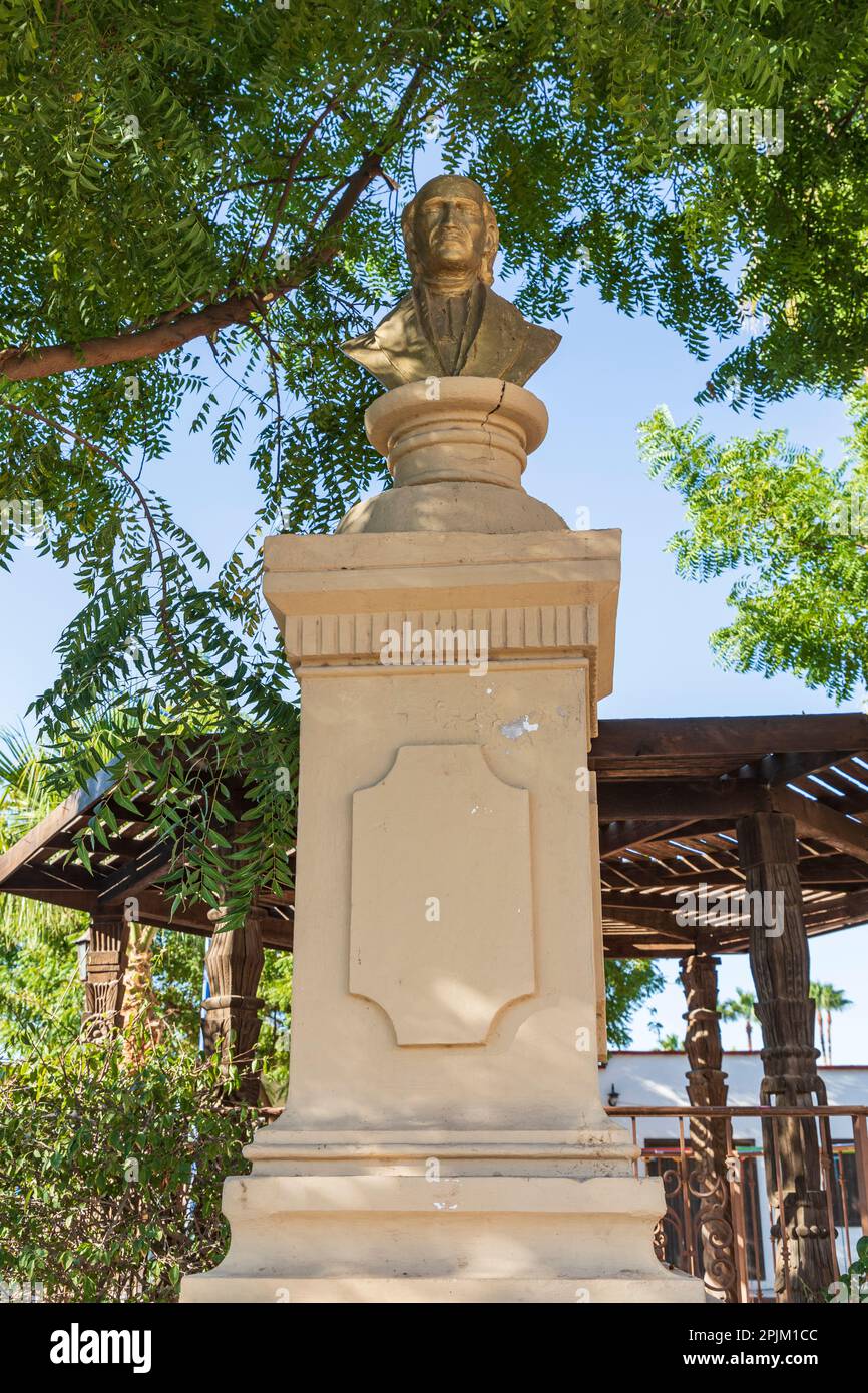 Mulege, Baja California Sur, Mexico. Memorial to Mexican poet Jose Alan ...