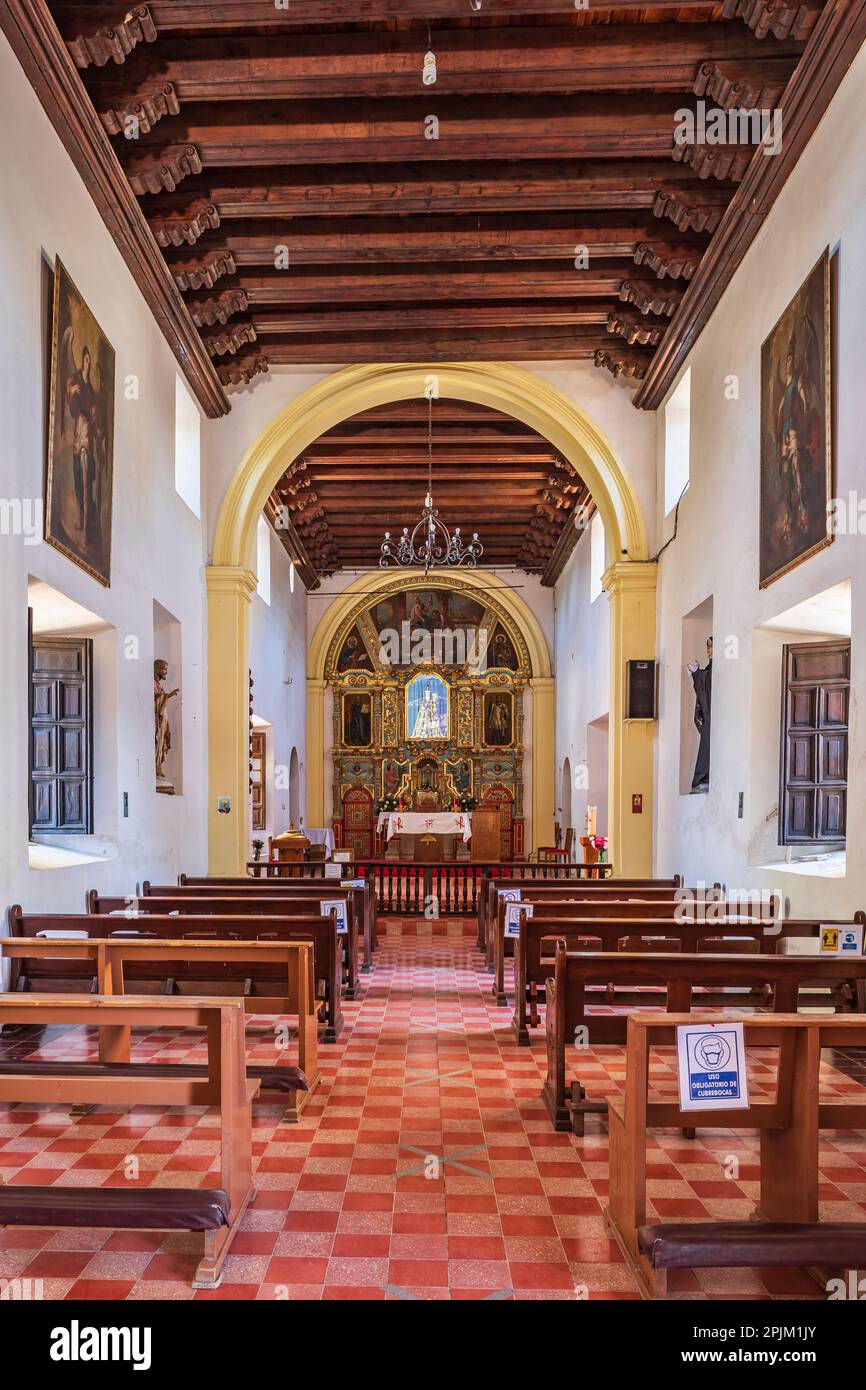 Loreto, Baja California Sur, Mexico. The chapel of the historic Loreto ...