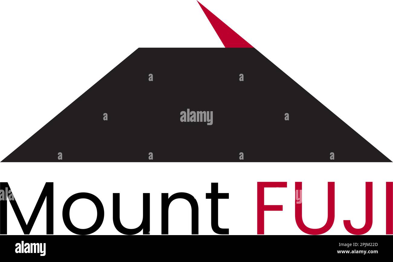 Japan Mount Fuji, Fuji-san, Fujiyama logo. Minimalist minimal design ...