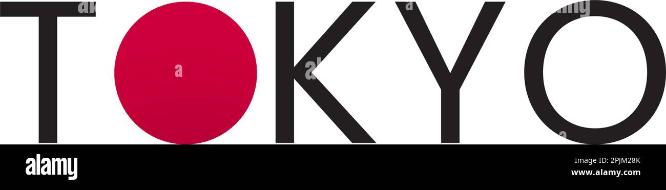 Japan city Tokyo logo. Simple minimal design with sans serif typo and ...