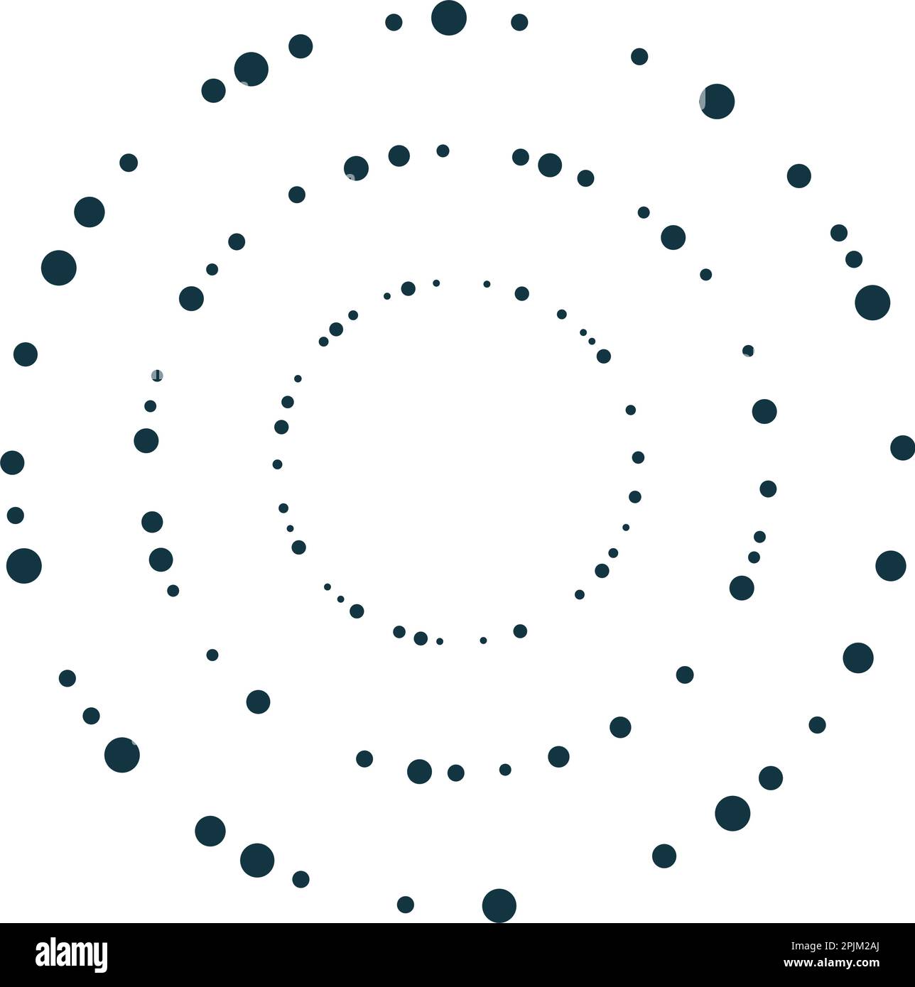 Circle geometric frames or borders that formed by circle shapes ...