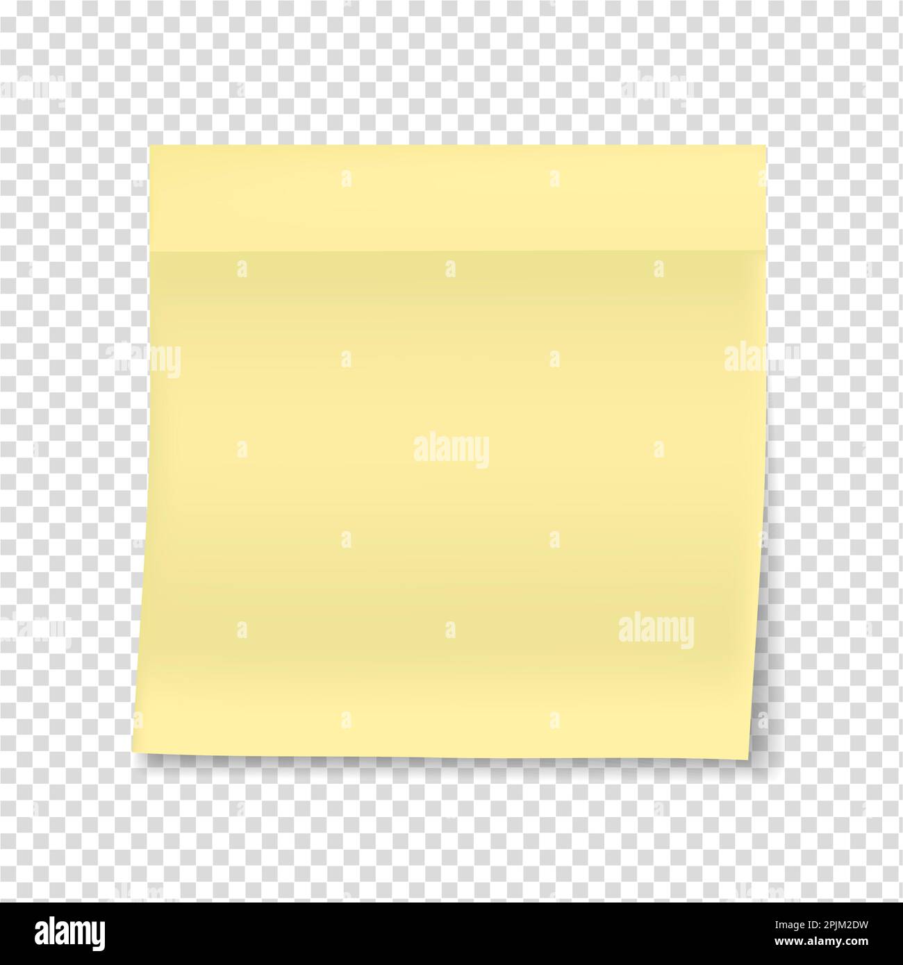 Office yellow memo on isolated background. Empty sticker note. Business ...