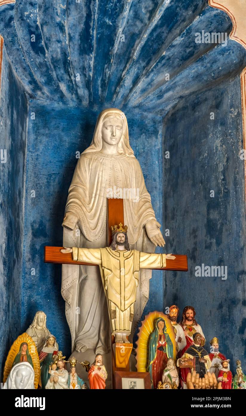 San Xavier del Bac Mission, Tucson, Arizona. Founded 1692 Stock Photo ...