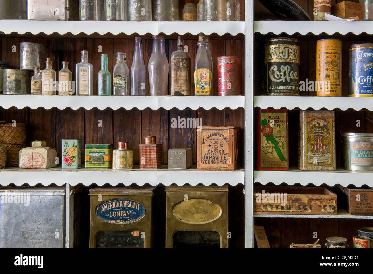 Old general store in the ghost town of North Bloomfield, food ...