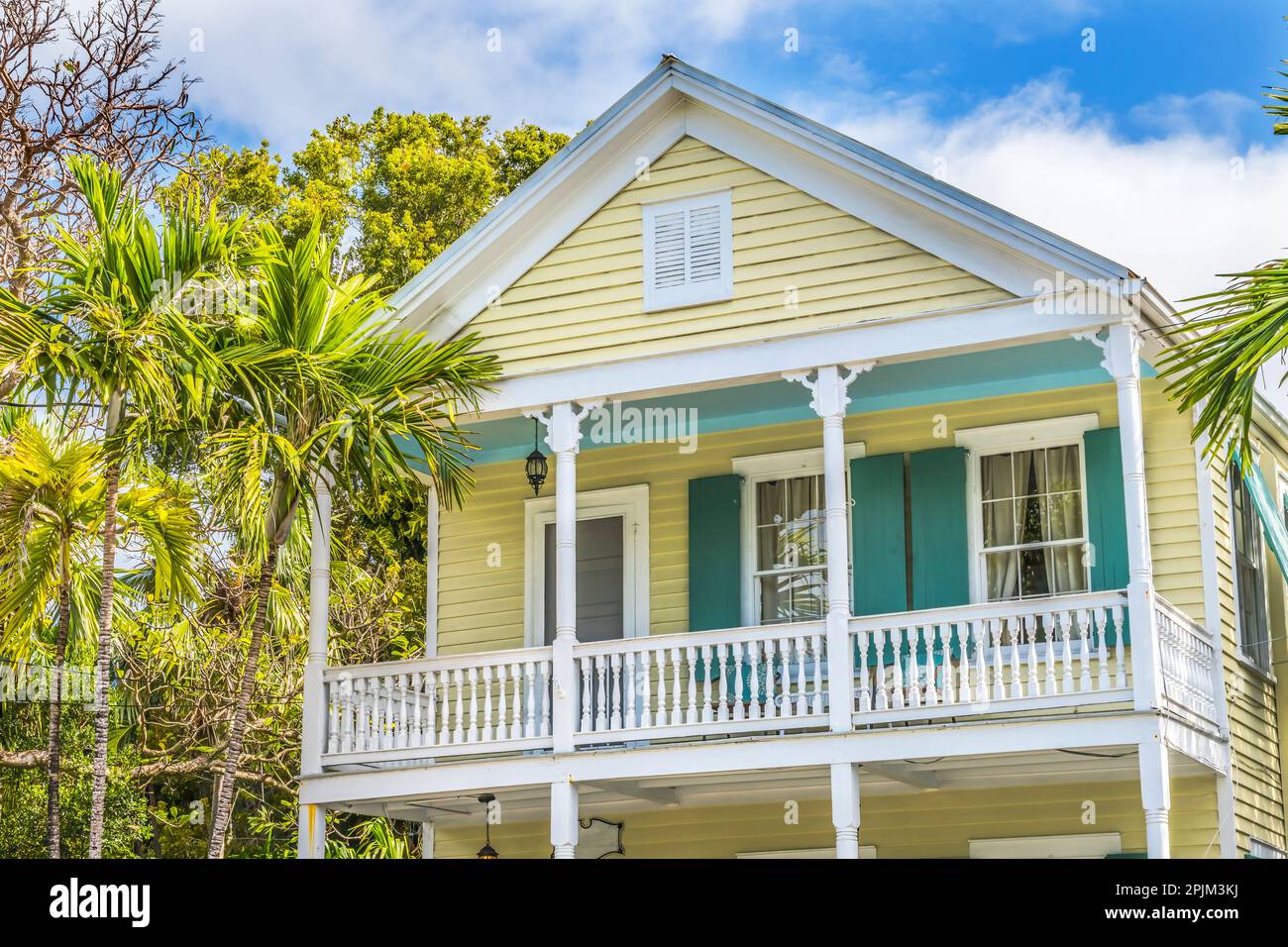 Colorful neighborhood, Key West, Florida. (Editorial Use Only Stock ...