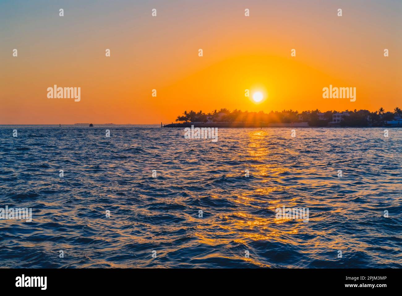 Colorful sunset reflection, Mallory Square, Key West, Florida Stock Photo - Alamy