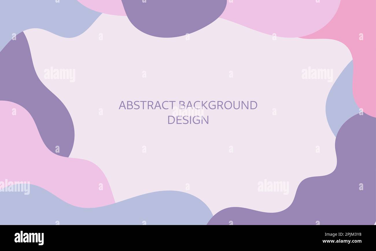 Organic shapes art backgrounds on pastel color. Trendy modern organic ...