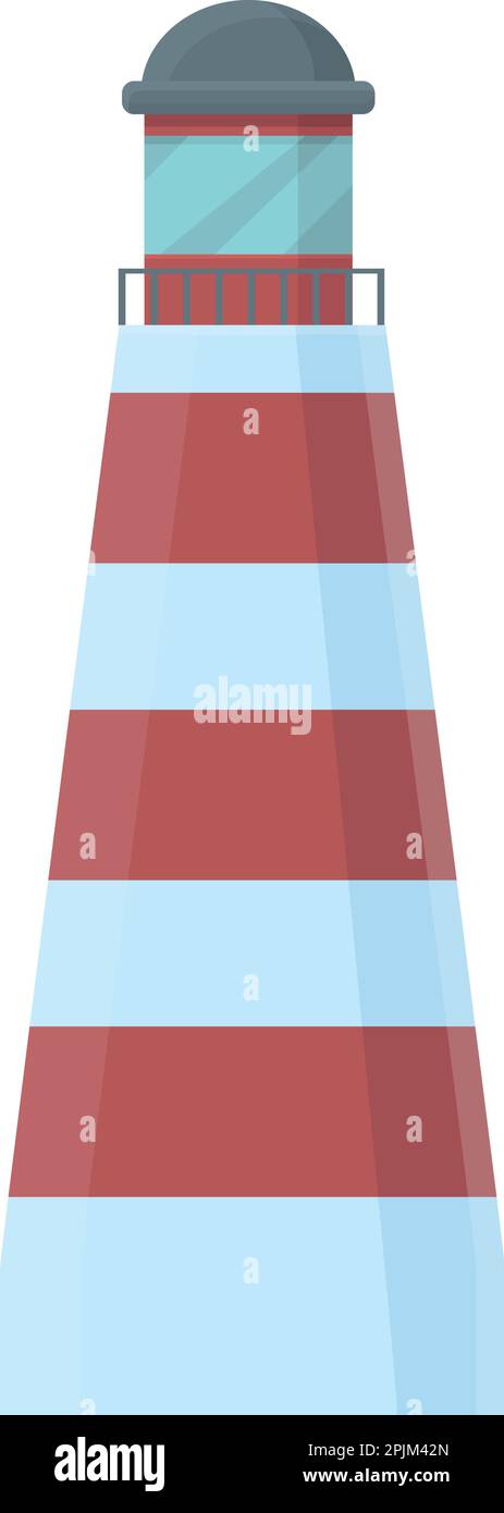 Sea lighthouse icon cartoon vector. Iceland travel. Ocean city Stock ...