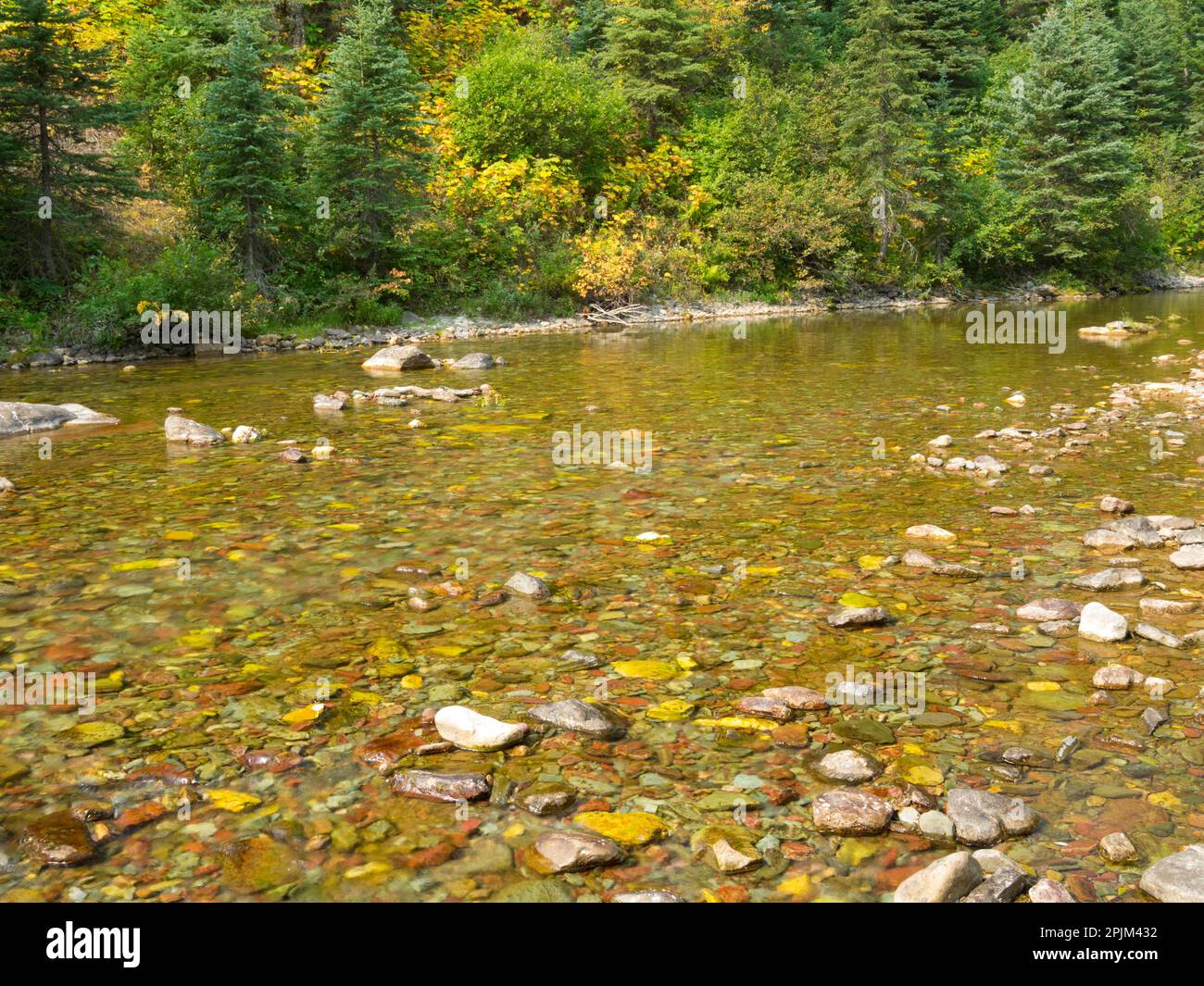 Montana, Glacier National Park. Two Medicine River Stock Photo - Alamy