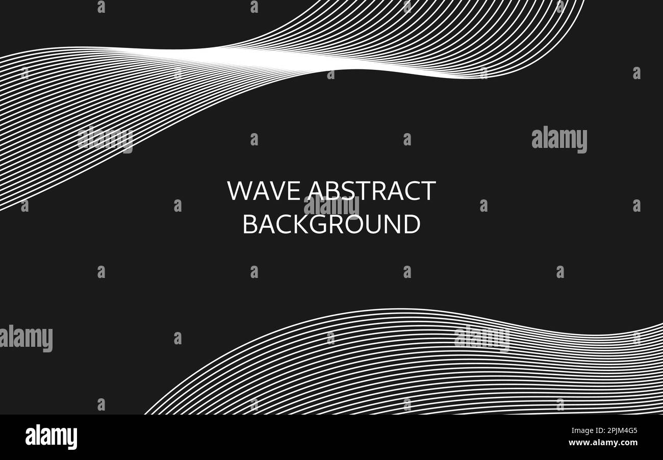 Elegant line art background. Abstract line art background. Wave ...