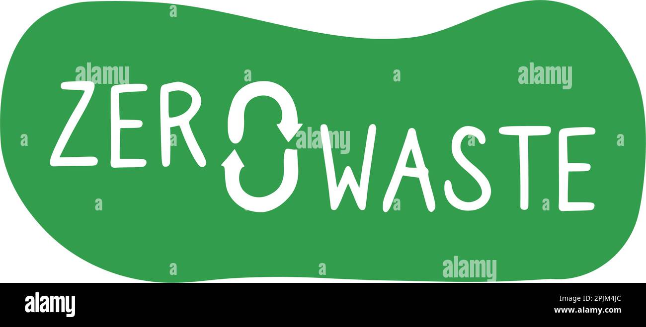 Green zero waste logo. Zero waste lifestyle design concept. Eco life ... Green zero waste logo. Zero waste lifestyle design concept. Eco life ...