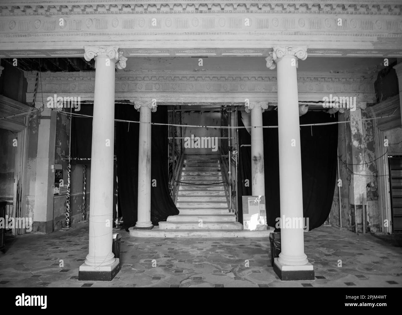 Interior image of the main entrance hallway of Poltimore House near ...