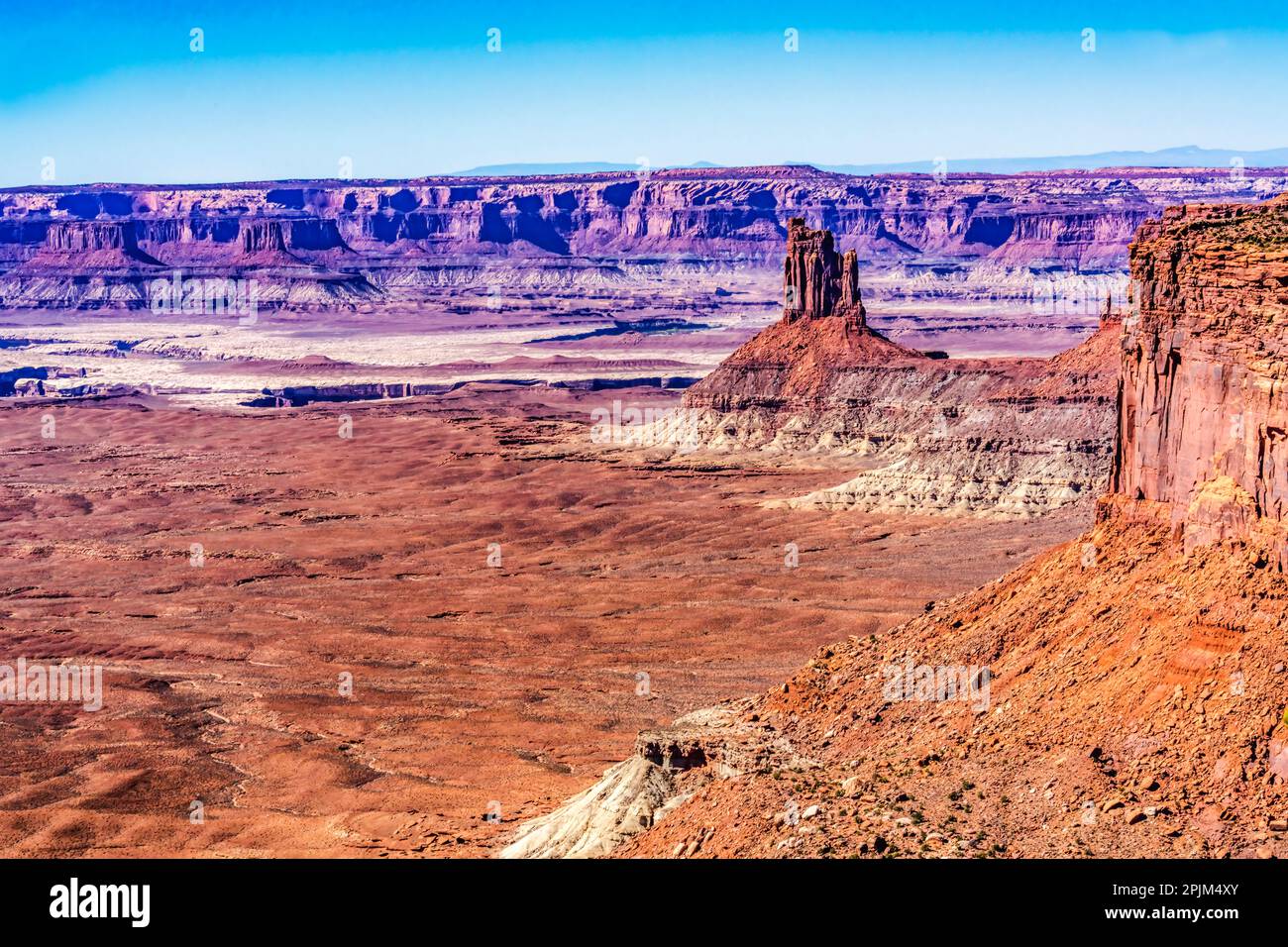 Candlestick Tower Overlook, Red Rock Canyons, Canyonlands National Park ...