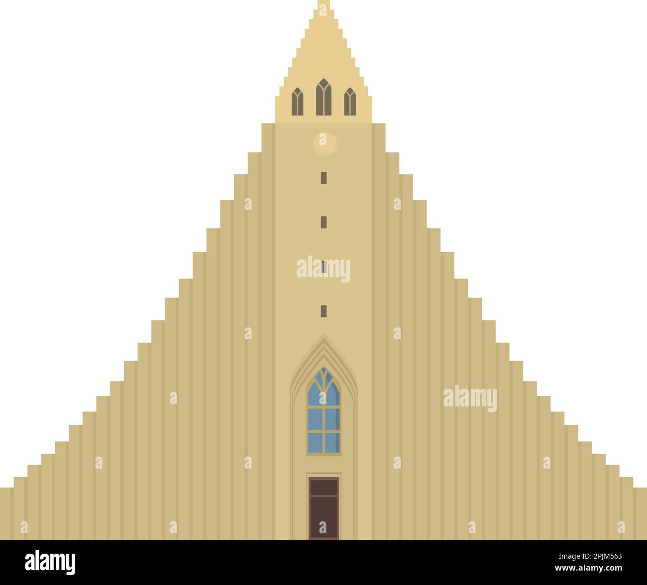 City church icon cartoon vector. Iceland travel. Country map Stock ...