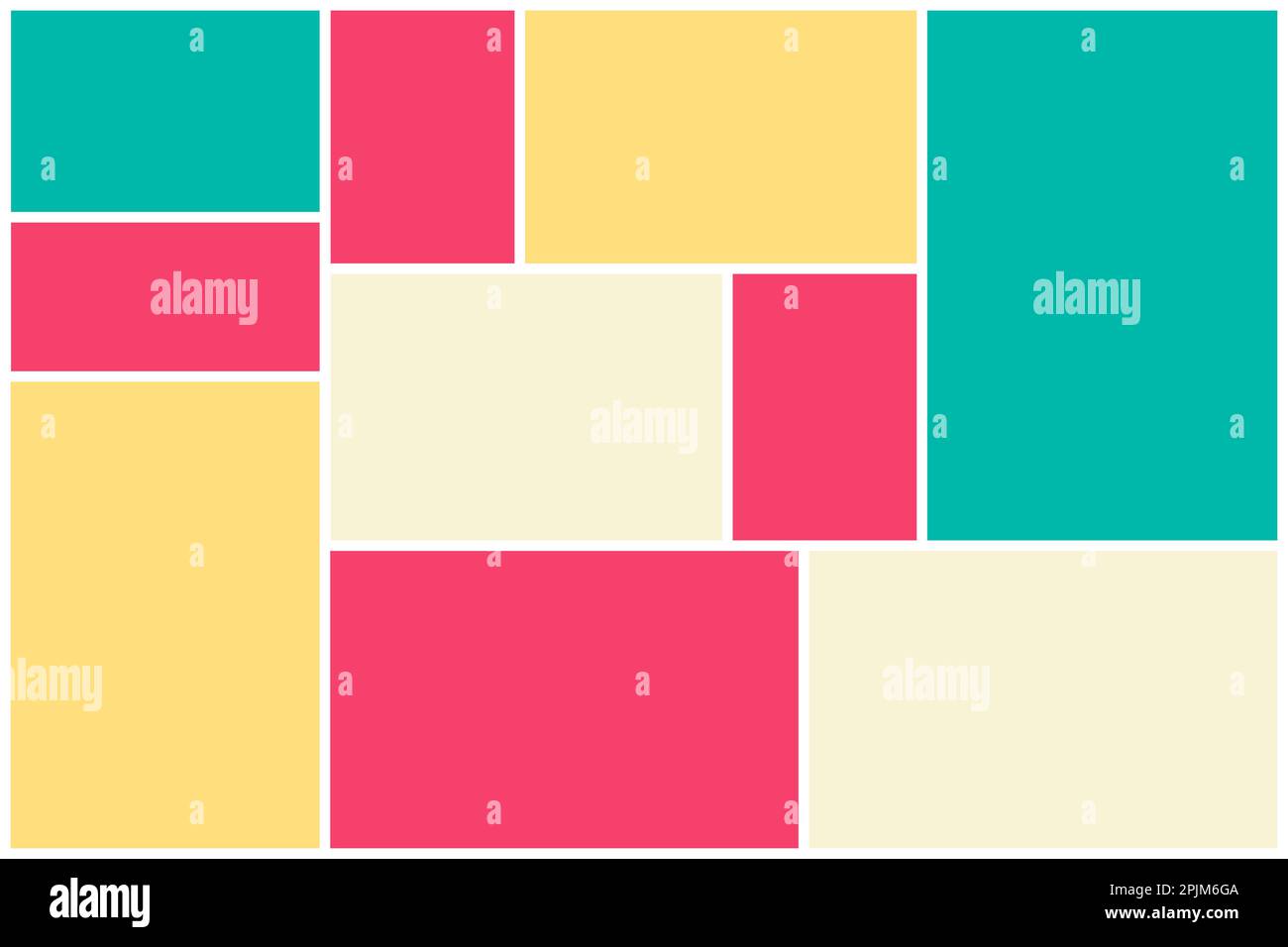 Photo collage background. Photo collage template, pattern with colored ...