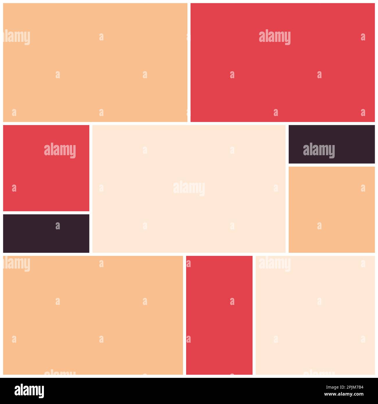 Photo collage background. Photo collage template, pattern with colored ...