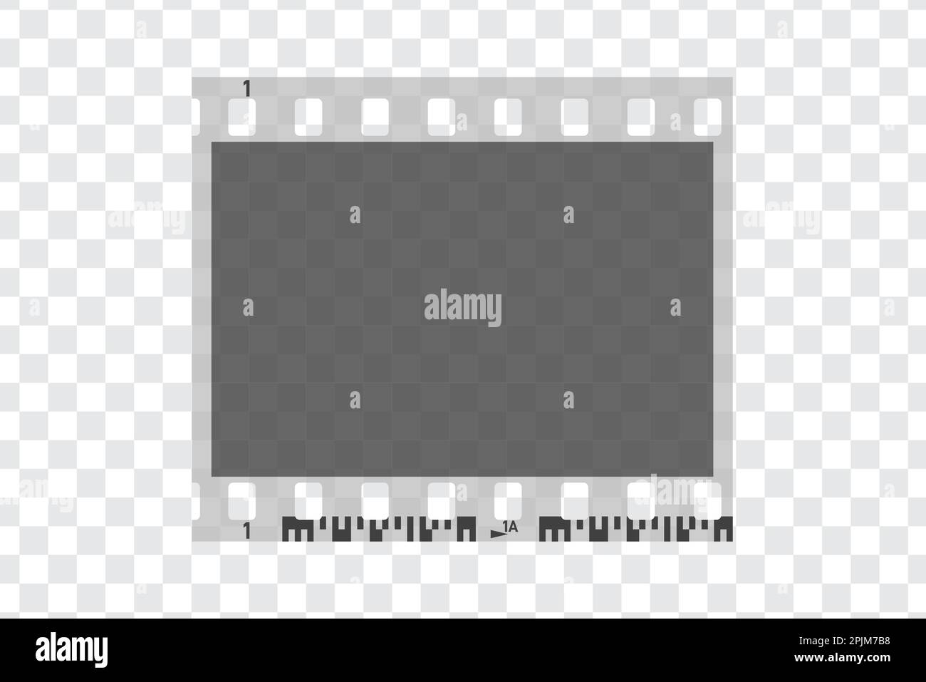 One photo camera blank frames. Retro 35 mm black and white camera ...