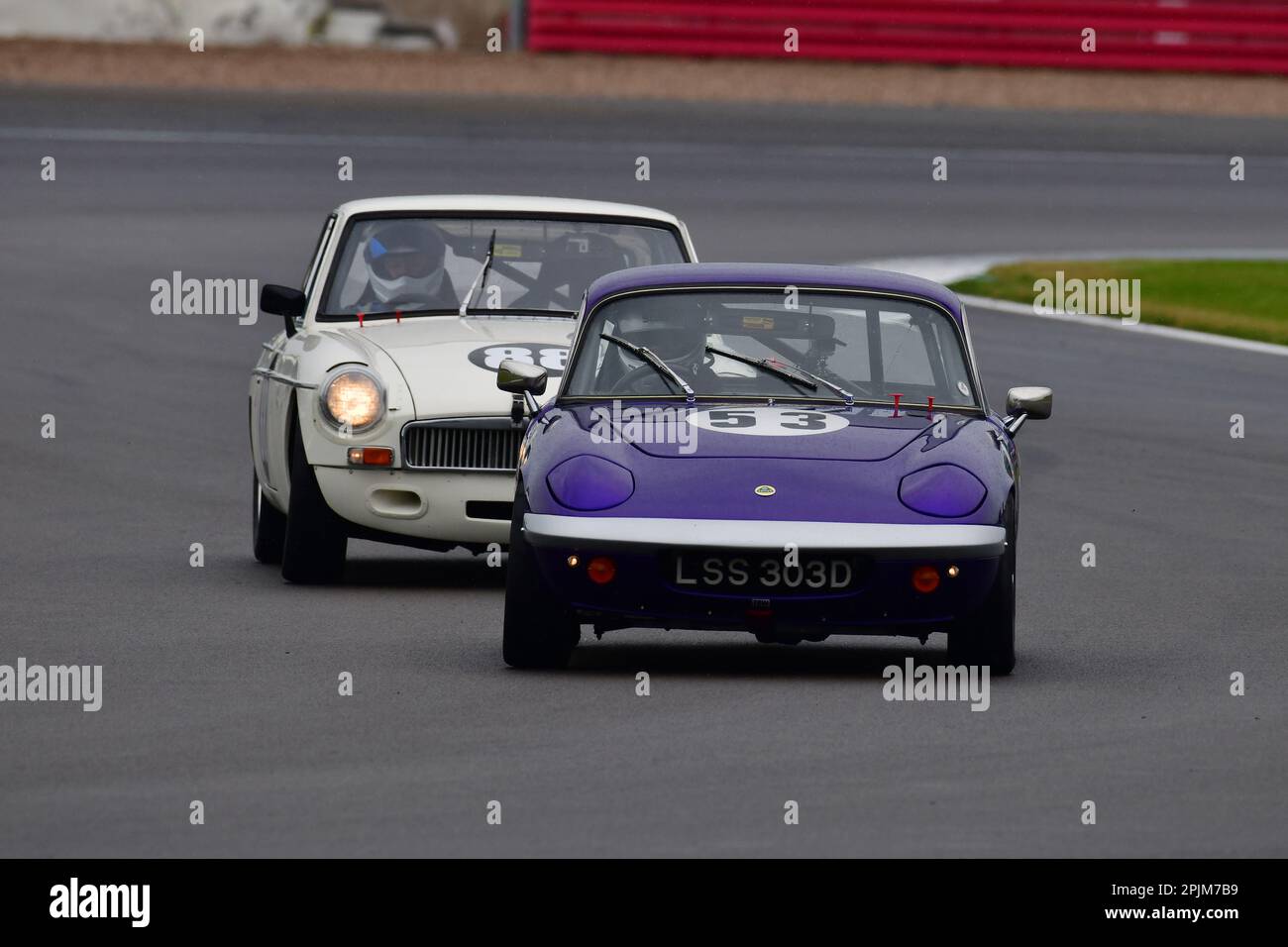 Adrian Gilbert, Lotus Elan S3, Paul Brown, MG B GT, HSCC Historic Road ...