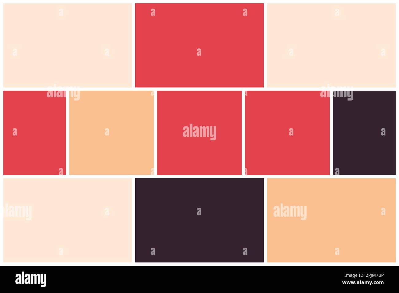 Photo collage background. Photo collage template, pattern with colored ...