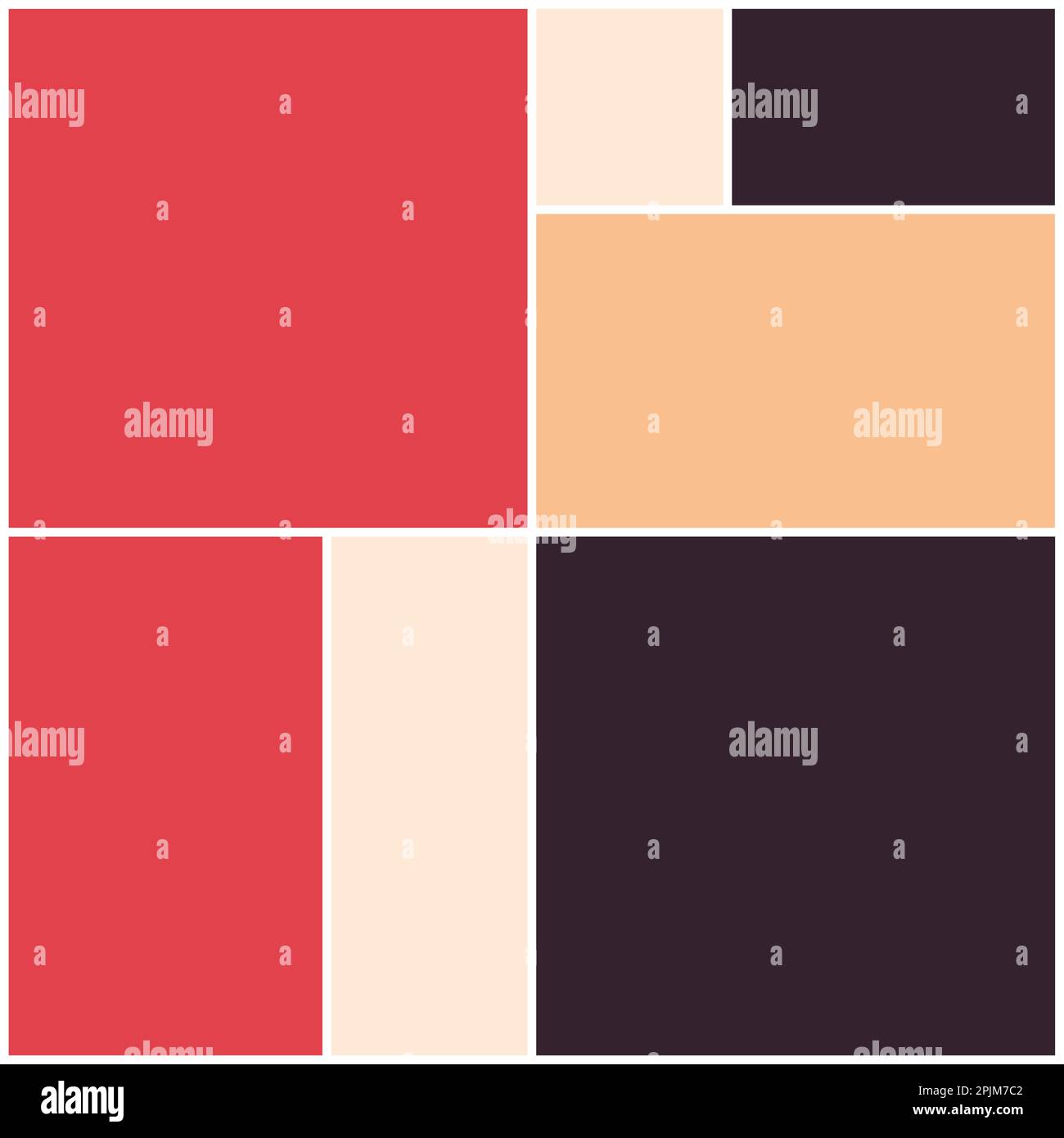 Photo collage background. Photo collage template, pattern with colored ...