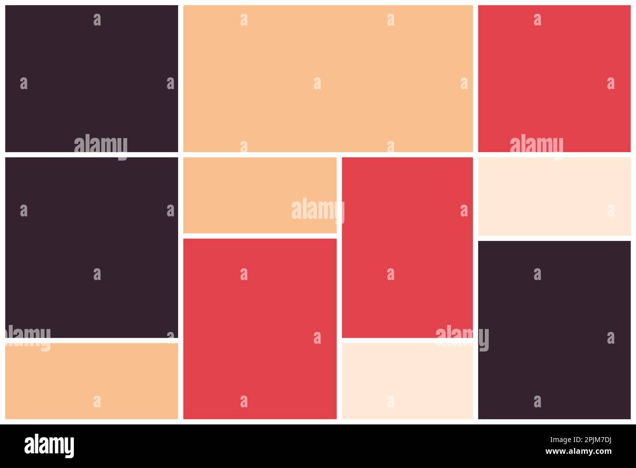 Photo collage background. Photo collage template, pattern with colored ...