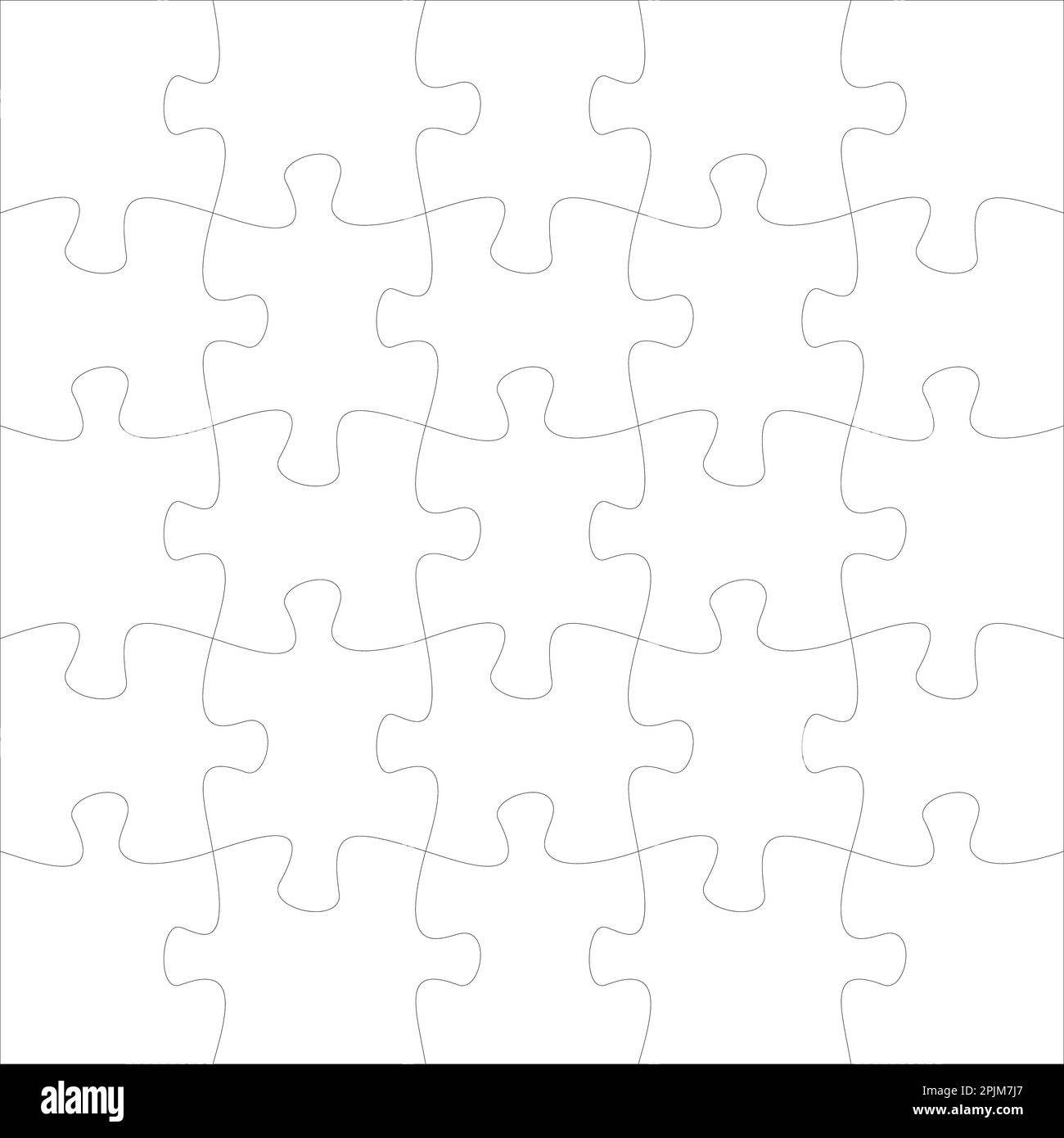 20 jigsaw pieces template. Twenty puzzle pieces connected together ...