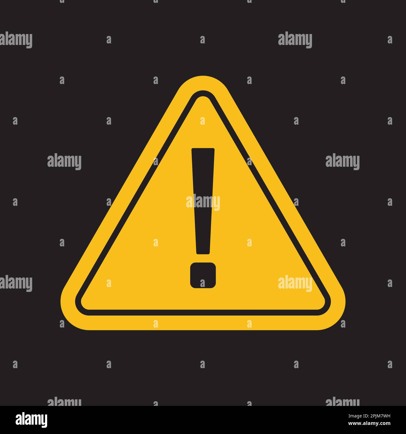 Danger, hazard yellow symbol. Danger alert or attention. Attention ...