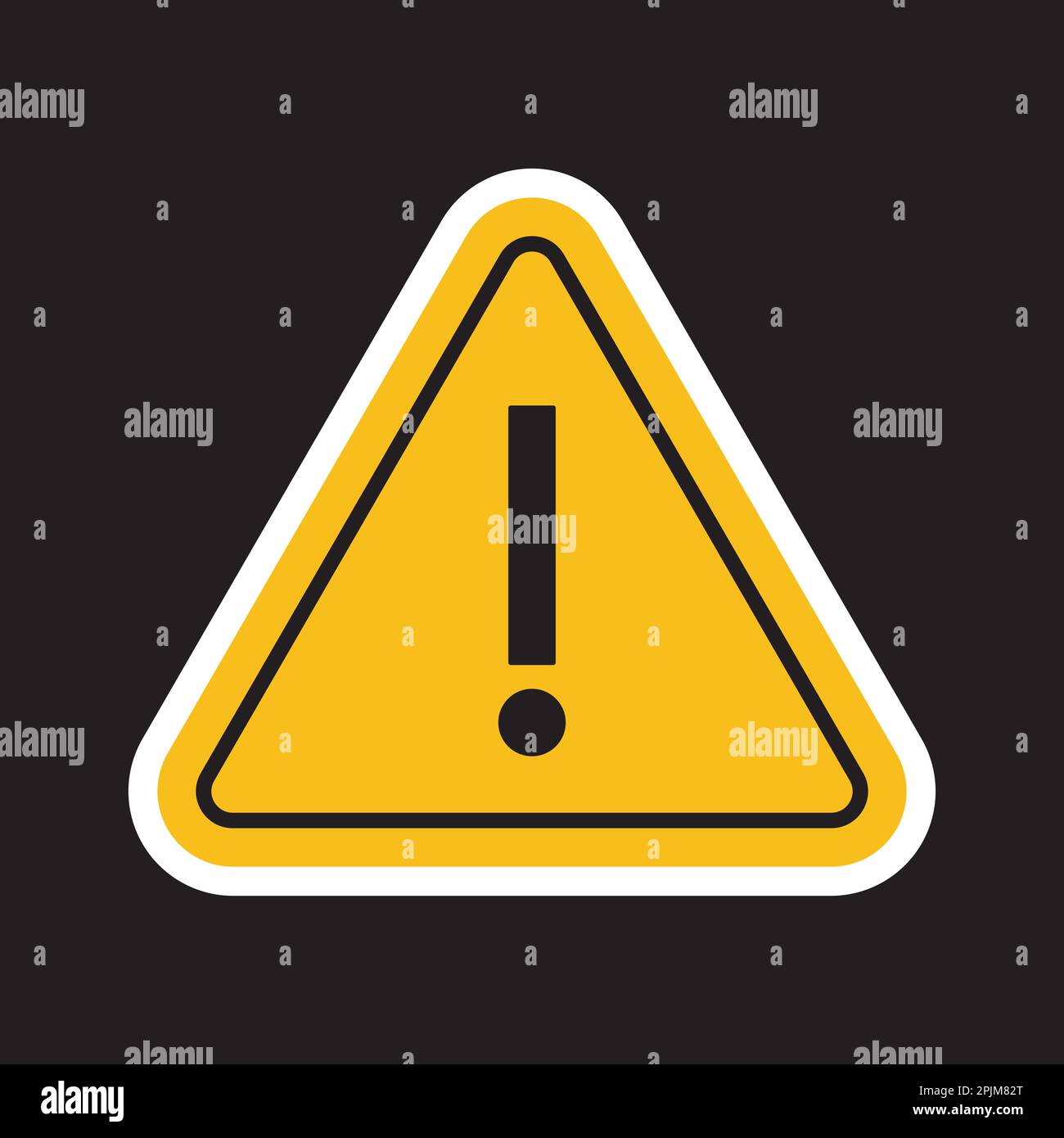 Danger, hazard yellow symbol. Danger alert or attention. Attention ...