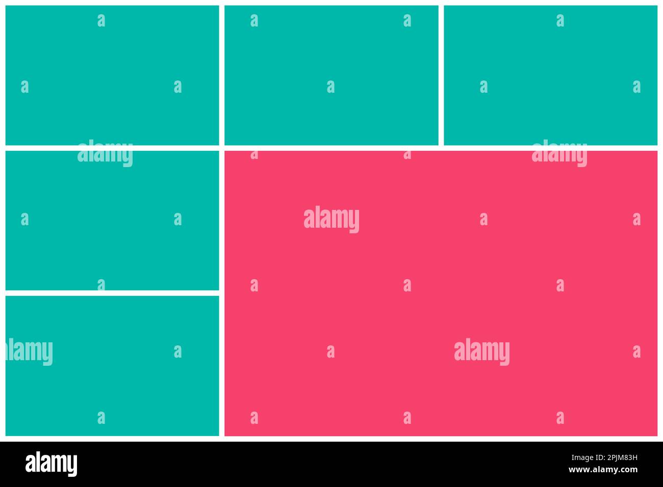 Photo collage background. Photo collage template, pattern with colored ...